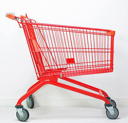 Quality Metal Baby Seat Supermarket Shopping Cart Baskets 1040 X 580 X 1010 mm for sale