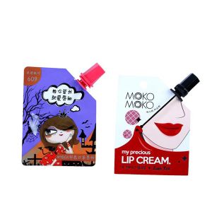 Quality Aluminum Makeup 10mm Spout Pouch Packaging Cosmetic Stem Mascara And Lip With for sale