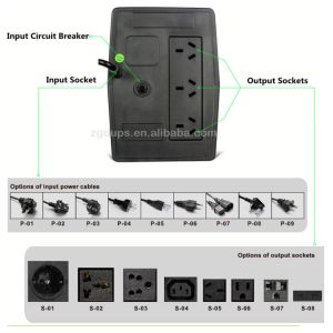Quality Small 360W Wifi Router UPS 650va Line Interactive Ups Pure Sine wave for sale