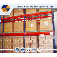 Quality Steel Storage Push Back Pallet Racking System Supermarket Shelving for sale