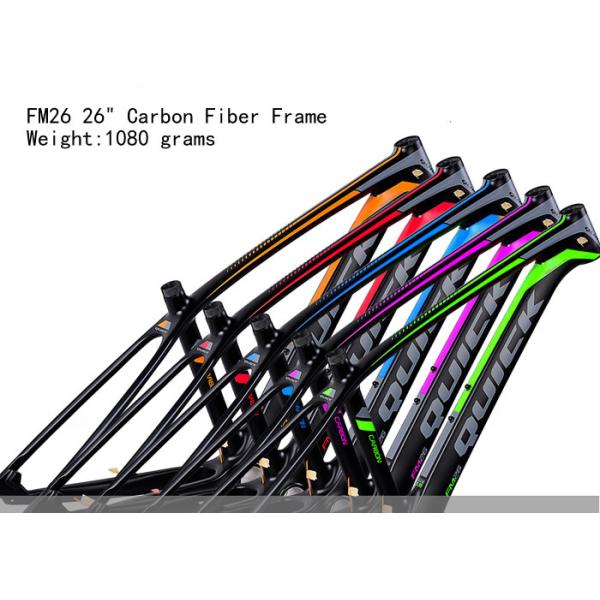 Quality 26er Bicycle  Full Carbon Fiber Frame FM26 of Lightweight Mountain Bike 1080 grams Tapered PF30 Different Colors for sale