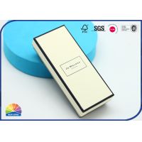 Quality Two Pieces Paper Gift Box Perfume Package Matte UV Black Print for sale