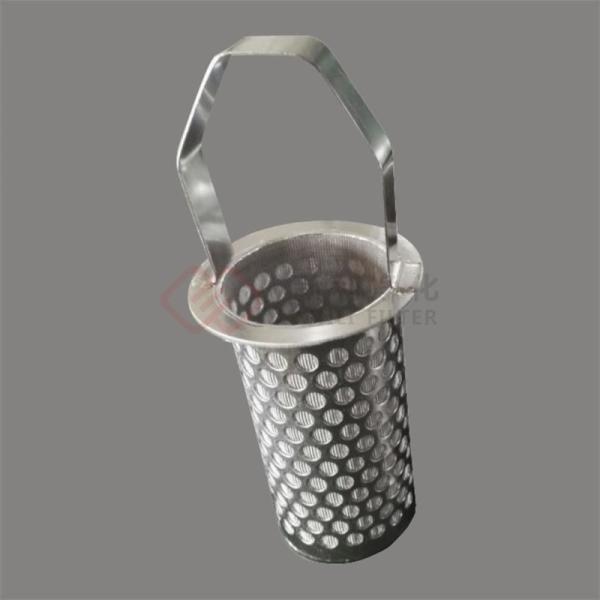 Quality Perforated Mesh Basket Water Filter Elements Industrial Filtration for sale