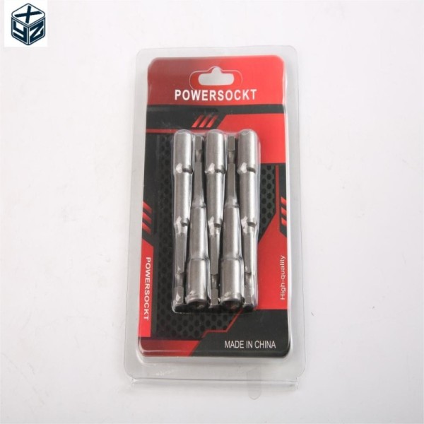 Quality 7mm*65mm*5PC Strong Magnetic Nut Driver Set with Clear Marks CRV Material for sale