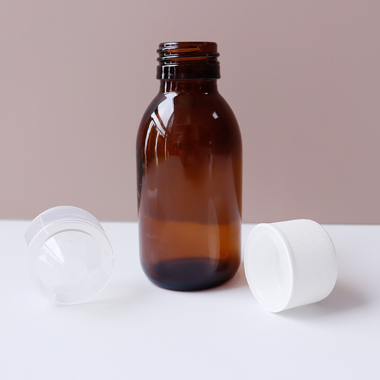 Quality Empty 90ml Glass Makatussin Bottle for sale