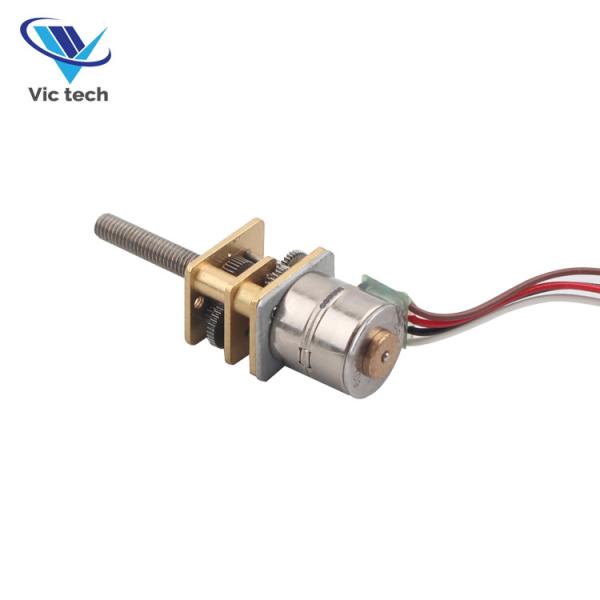 Quality 5 Volt 10mm Micro Stepper Motor , Compact 2 Phase 4 Wire Customized Dc Geared for sale