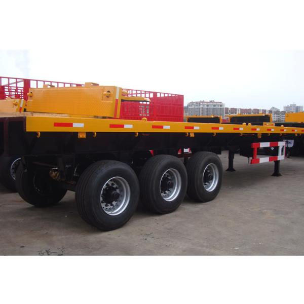 Quality Heavy Duty 20ft 40ft Flatbed Container Semi Trailer for sale