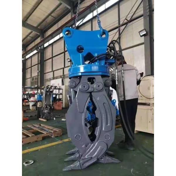 Quality Q355B High-Quality 47'' Excavator Hydraulic Ratating Grapple Customizable Color for sale