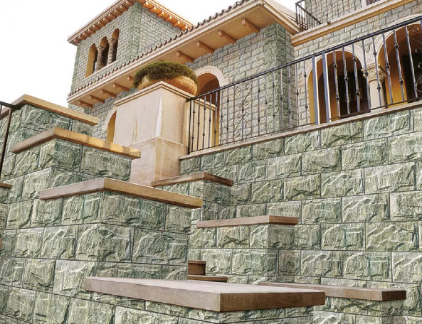 Quality 150x300mm Sandstone Style Exterior Wall Tile Grade AAA Clay for sale