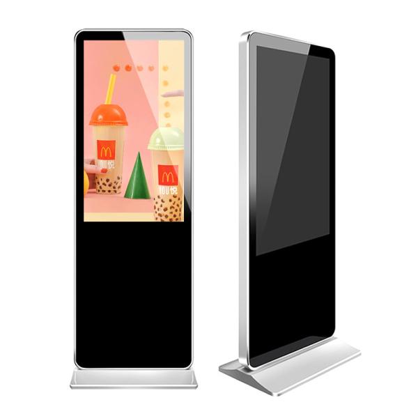 Quality Customized Super Slim Floor Standing Digital Signage 1920×1080 Resolution for sale