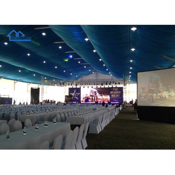 Quality All-Weather Cocktail Party Marquee Tents Hard-Pressed Aluminum Double-Layer Roof Reception Canopy Structure for sale