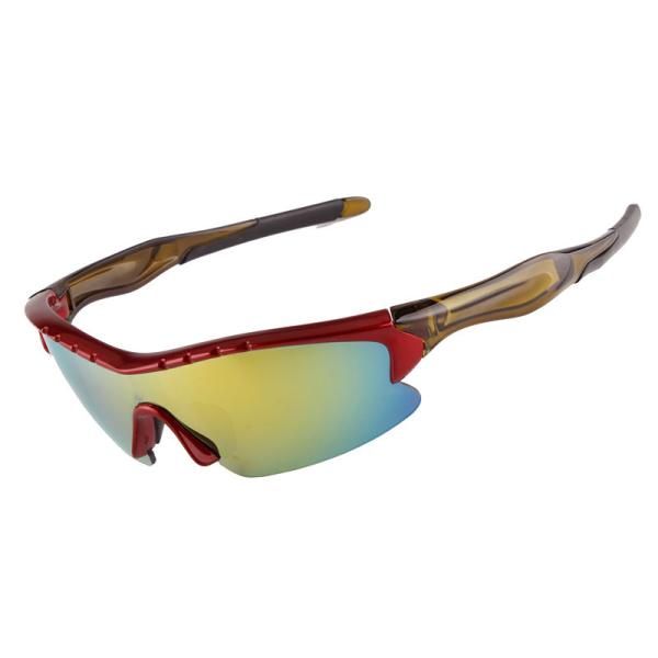 Quality Fashionable Sport Goggle Glasses , Cycling Sunglasses High Strength Impact for sale