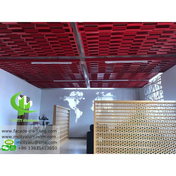 Quality Custom made powder coated aluminum ceiling panel 1000x2000mm for facade and ceiling decoration for sale