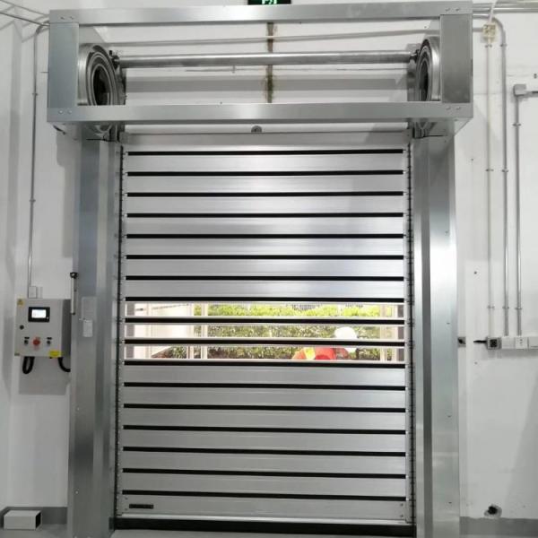 Quality Fast Speed Motor Drive Automatic Roller Door Panel Made Of Two Layers Aluminum for sale