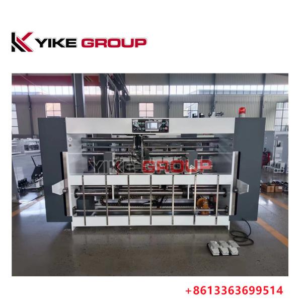 Quality Yk-2000 Semi Automatic Stitching Machine Double Pieces Carton Box Making From for sale