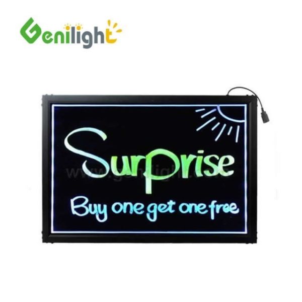 Quality DIY Full Color Illuminated Fluorescent LED Marker Board with Adjustable View for sale