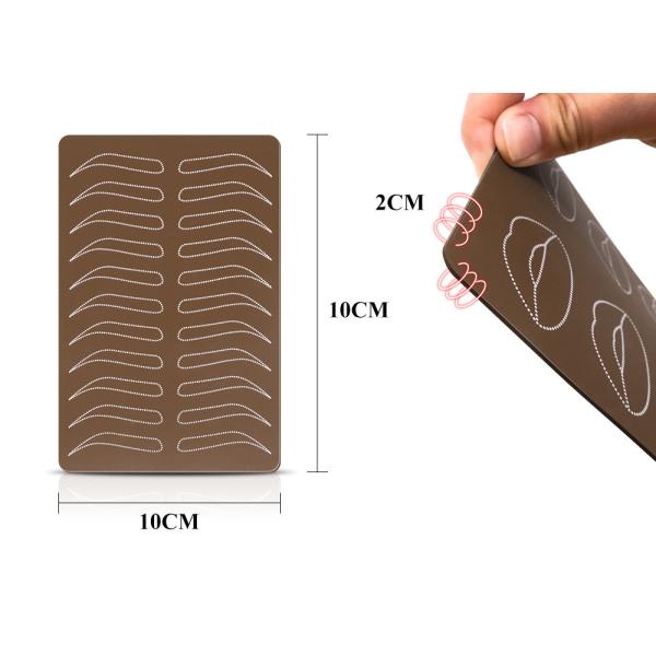 Quality Microblading Inkless Artificial Practice Skin Double Sides Tattoo Practice Skin for sale