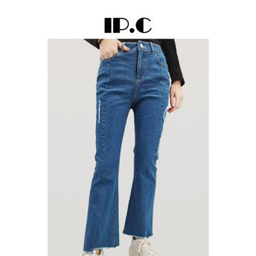 Quality plus size jeans bell bottom jeans lady jeansbc for sale