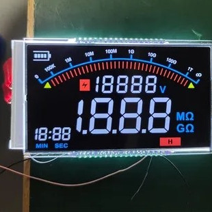 Quality Black Screen Color LCD Display VA Type Full View Segment LCD Display for sale