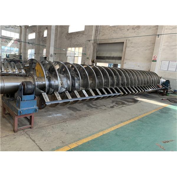 Quality SUS304 Industrial Paddle Dryer / 11KW Horizontal Drying Machine for sale