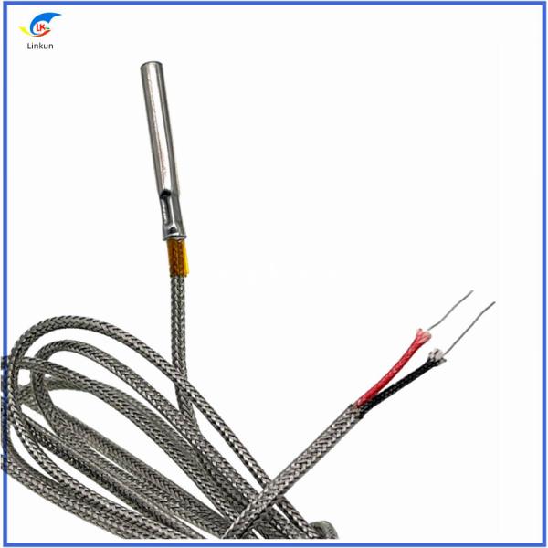 Quality Customized Automotive Grade PT100 Temperature Sensor 500C Three-Wire Thermocoupl for sale