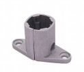 Quality Aluminum Foot Cup Pipe Rack Fittings ISO9001 For 28mm Pipe for sale
