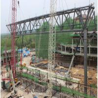Quality 100m Long Span Truss Structure Grey Q345 Steel Tube Trusses On Site Installation for sale