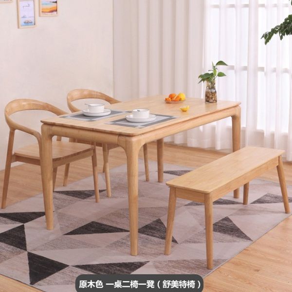 Quality LL-A02 Nordic Modern Style Solid Wood Dining Table Indoor for sale