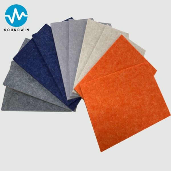 Quality Fireproof  B1 Fire-rated Polyester Fiber Sound Absorbing Felt Panels Pet Acoustic Panel For Classroom for sale