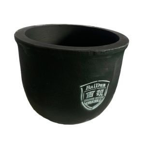 Quality Capacity Carbon Silicon Carbide Melting Crucible Cylindrical Shape for Melting for sale
