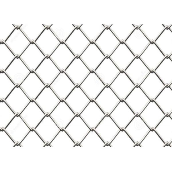 Quality 9 Guage Wire 2'' Opening Steel Chain Link Mesh Fencing Wire Fabric For Residential for sale
