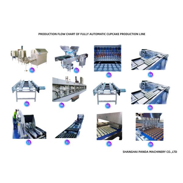 Quality Full Automatic Custard Pie Cake Production Line, Cup Cake Production Machine, for sale