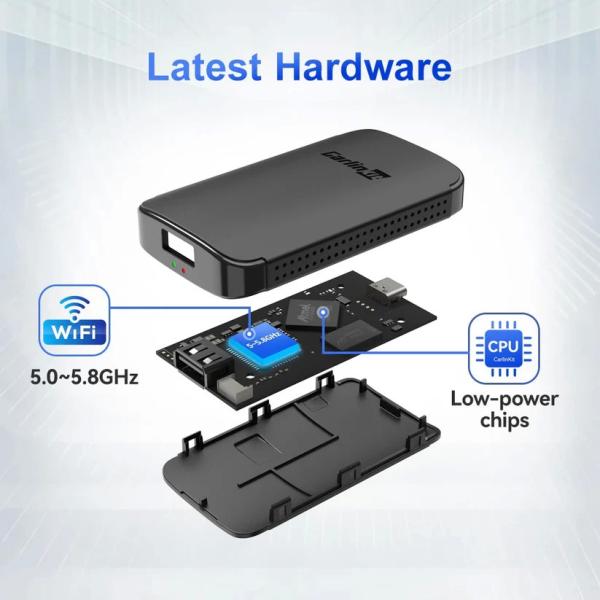 Quality Plug And Play Wired Android Auto To Wireless Adapter Dongle A2A Cpc200 Car Play for sale