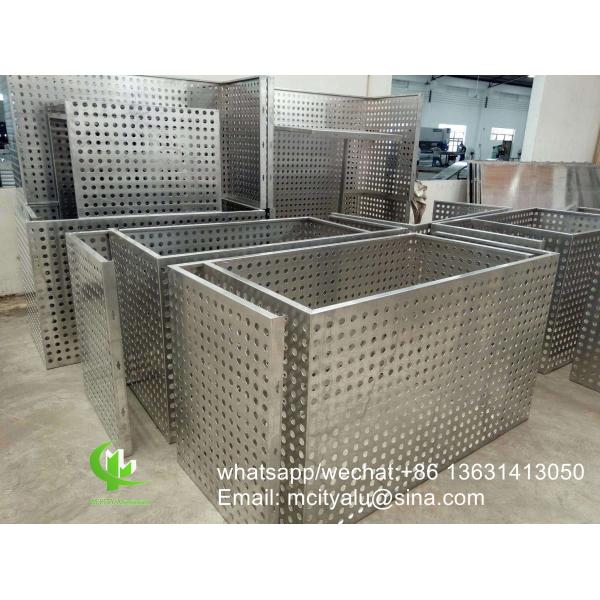 Quality Powder Coated Aluminum AC Cover with Customizable Patterns and 1.5-10mm Thickness for Air Conditioner Protection for sale