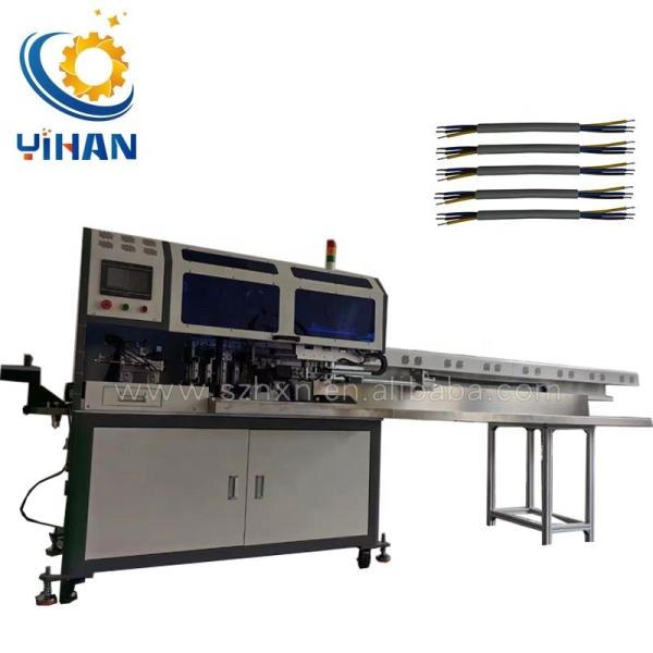 Quality Double Head Round Sheath Multi-Core Wire Cutting Stripping Twisting Dipping for sale