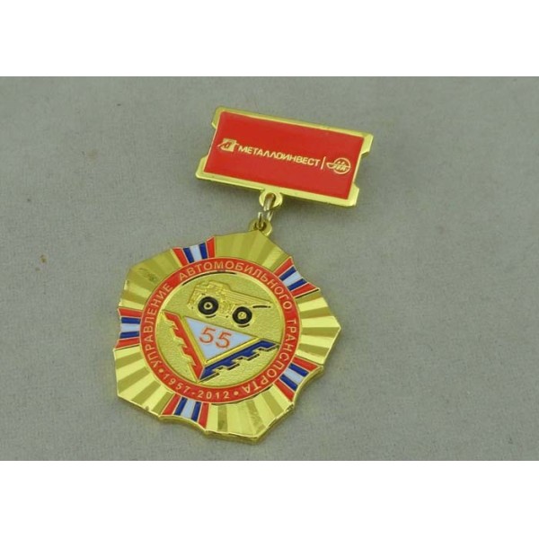 Quality Zinc Alloy Military Custom Awards Medals 3D Die Casting With Soft Enamel for sale