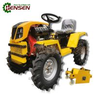 Quality Full-time tractor 4WD diesel mini tractor with weed shredder for sale