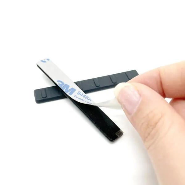 Quality Customized Rectangular Silicone Rubber Foot Pad With 3M Adhesive On The Back For for sale