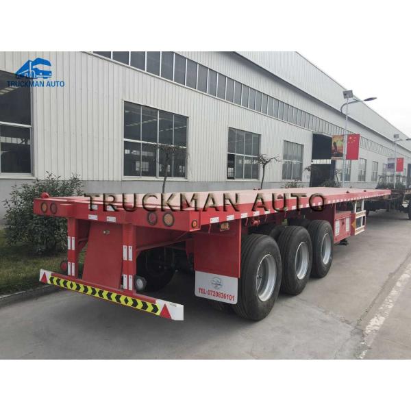Quality 3 Axles 20 40 45 Feet Container Semi Trailer With Stonger Leaf Spring for sale