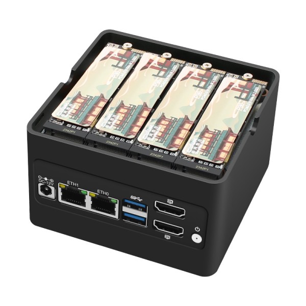 Quality Zynshield Pfsense Ubuntu Windows Intel N100 Mini PC 2*2.5g Rj45 Mini Computer for sale