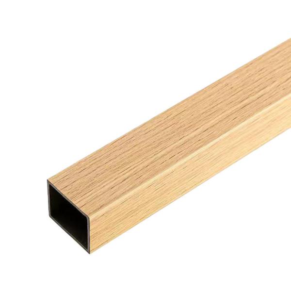 Quality Composite Wpc Rectangular Timber Tube For Wall Partition for sale