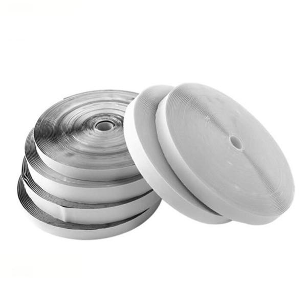 Quality 20MMX5 Meters Self Adhesive Hook and Loop Strong Rubber Adhesive Glue 30% Nylon for sale