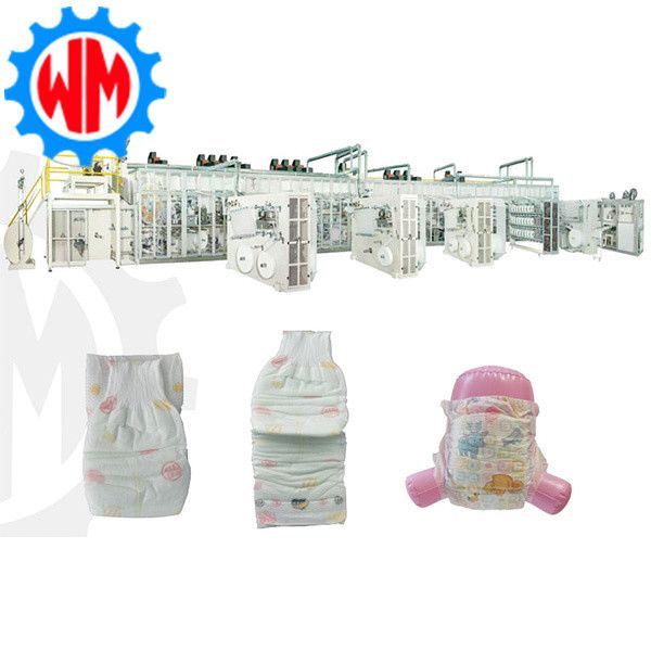 Quality 2025 New Full Servo Baby Diaper Making Machine PLC Control wiht Packaging System for sale
