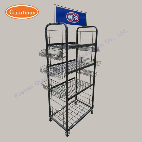 Quality Potato Chip Shelf Biscuit Display Chocolate Store Snack Stand for sale
