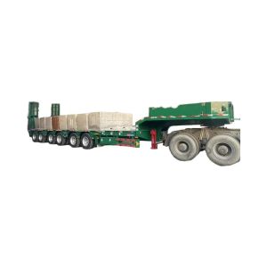 Quality Max Payload 100 Tons CiMC 6-axis 60 T 80 120 tons lowbed semi trailer with for sale