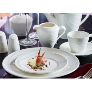 Quality Nestable ODM 18pcs Hotel Ceramic Dinnerware Sets for sale