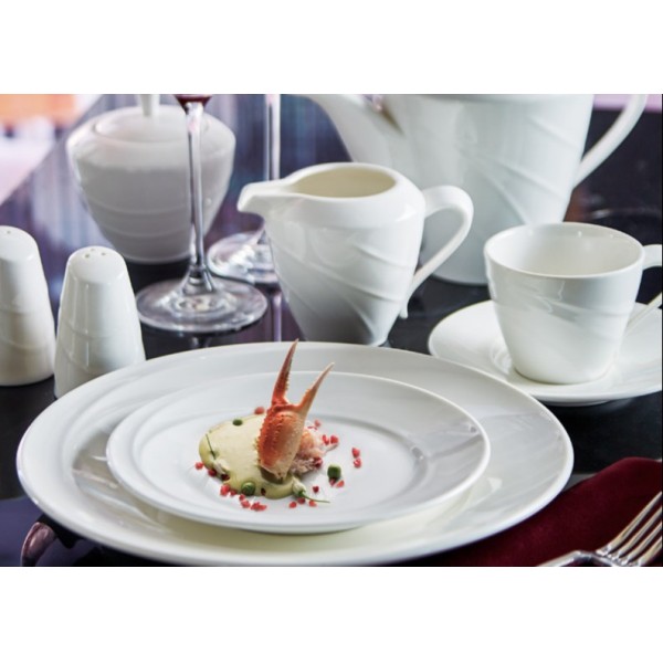 Quality Nestable ODM 18pcs Hotel Ceramic Dinnerware Sets for sale