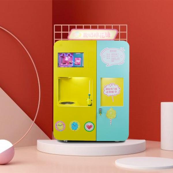Quality Outdoor Work Smart Candy Floss Machine Vender With Brushless Motor for sale