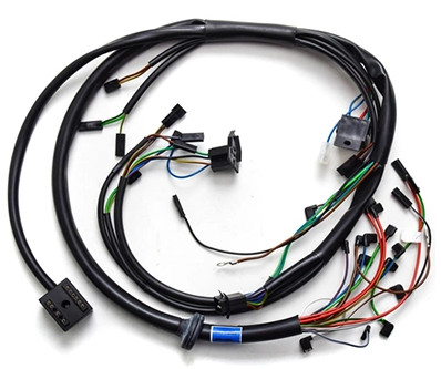 Quality 100cm Wire Harness Cable Assembly Double Shield 18awg Signal For Car Audio for sale