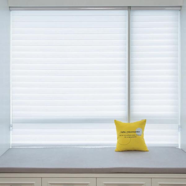 Quality WELLSOURCE Manual 2"Shangri-la shades Non Blackout Light Filtering for Home, for sale